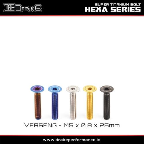 Jual Drake Baut L Flat Titanium Verseng M5x0.8x25 Grade 5 Original - Black - Jakarta Barat ...