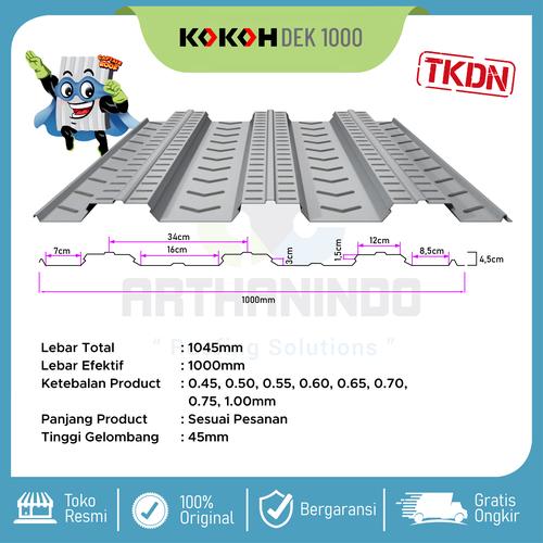 Jual Bondek/Rumah Atap/Floordeck/Bondeck/Kokohdeck - 0.60mm - Kab ...
