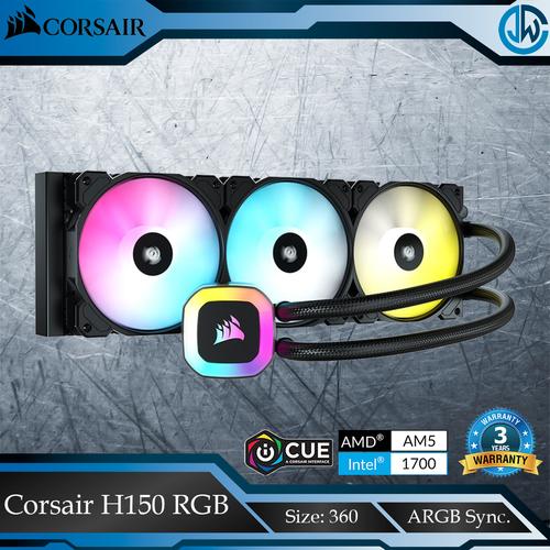 Jual Corsair H150 RGB - AIO Liquid CPU Cooler 360MM RGB - Kota Bandung ...