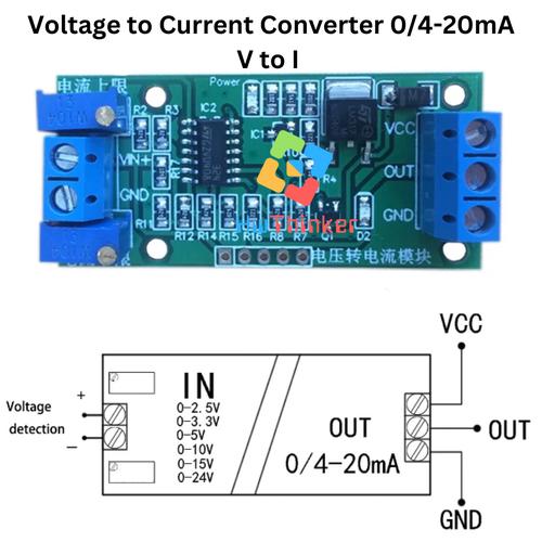 Jual Modul Voltage to Current Converter 0-5V 0-10V 0-3.3V to 4-20mA 0 ...