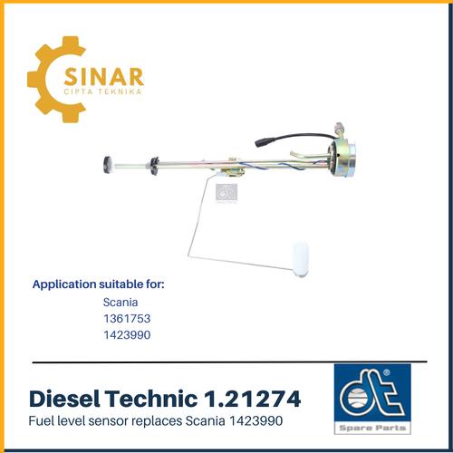 Jual DIESEL-TECHNIC-1-21274 Fuel pick up replaces Scania 1423990 ...