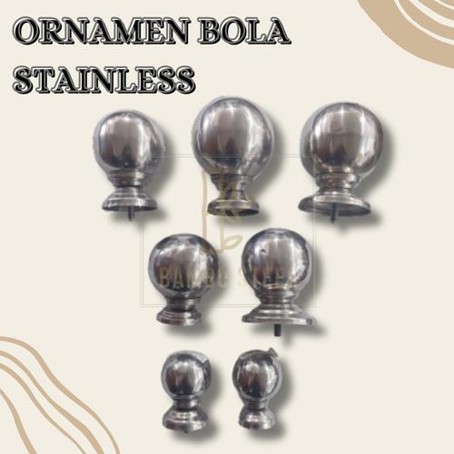 Jual Mahkota Bola Stainless Steel Ornamen Bola Stainless Aksesoris ...
