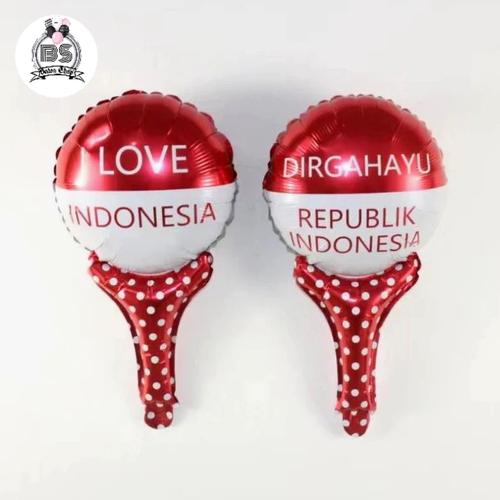 Promo BALON FOIL PENTUNG DIRGAHAYU RI BENTUK BULAT / BALON I LOVE ...