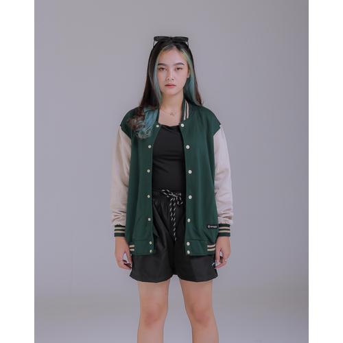 Jual Jaket Custom Polos Pria Wanita Premium Jacket Varsity Polos ...