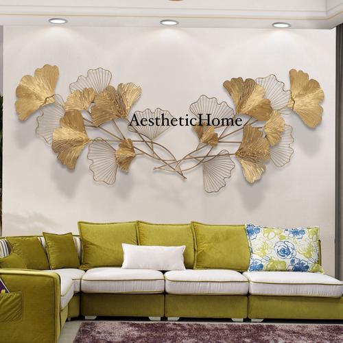 Promo Ginkgo Wall Decoration Leaf Gold / Hiasan Dinding Besar Ruang ...