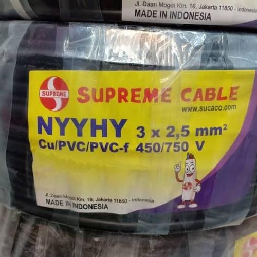 Jual Supreme Kable NYYHY 3x2.5mm @100mtr / Kabel Listrik NYYHY 3x2.5mm Supreme 100Mtr - Jakarta ...