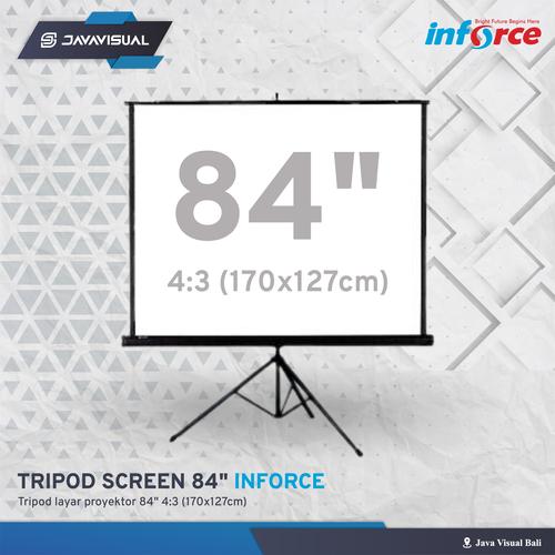 Jual LAYAR TRIPOD SCREEN 84 inch 4:3 170x127cm SCREEN PROYEKTOR - Kota ...