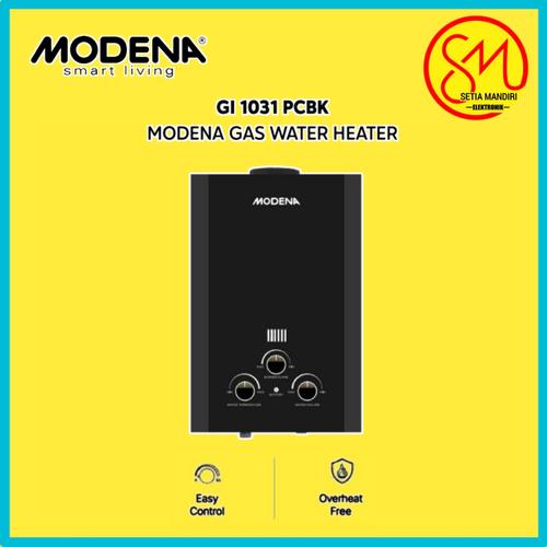 Promo MODENA Tankless Gas Instant Water Heater - GI 1031 PCBK - GARANSI ...
