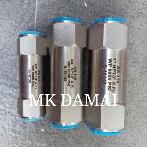 Jual Check valve 6000psi SS316 Npt 1 inch - Check valve class 6000 SS 316 - Jakarta Selatan ...