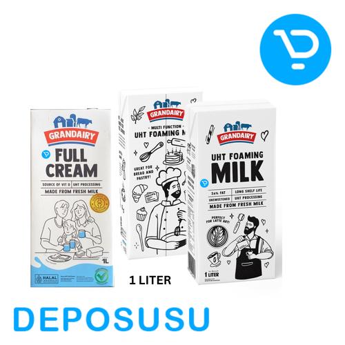 Promo GRANDAIRY Susu UHT Foaming Milk Full Cream Chocolate 1 Liter - GD ...