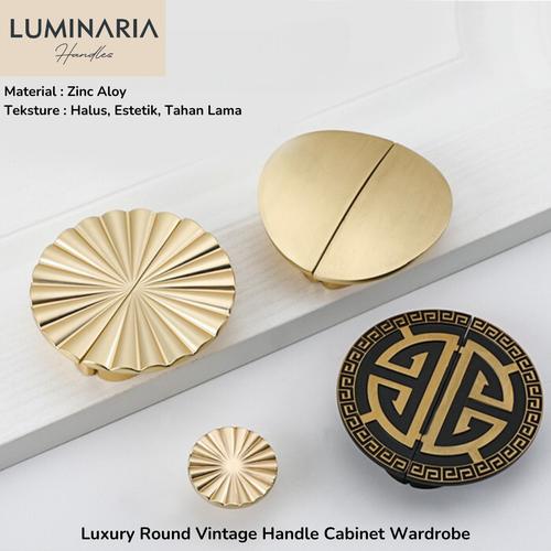 Promo Luxury Round Vintage Handle Cabinet Wardrobe - Tarikan Knob Knop ...