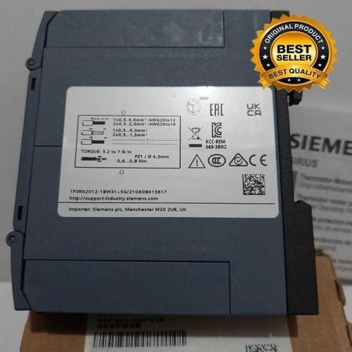 Jual 3Rn2012-1Bw31 Thermistor Motor Protection Relay Siemens 24-240Vac ...