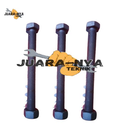 Jual Baut Mur Baja M16 x 150mm Full Drat / Baut M16x150 Full Drat ...