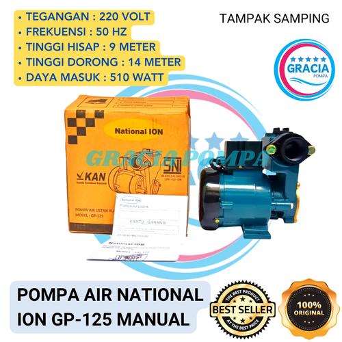 Jual POMPA AIR LISTRIK NATIONAL ION GP-125 MANUAL POMPA AIR ORIGINAL ...