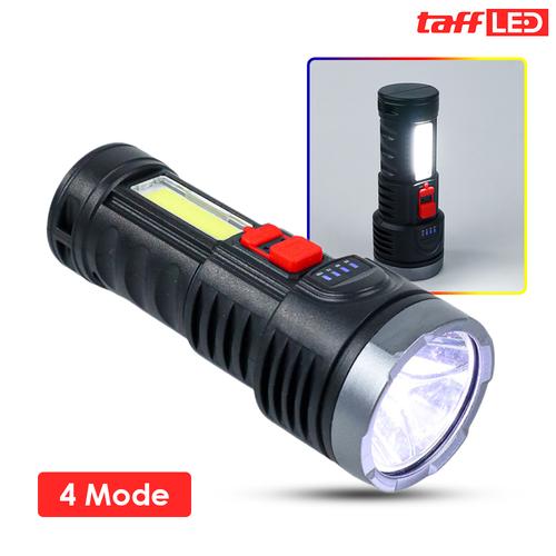 Jual Senter LED Terang TaffLED Flashlight Waterproof Rechargeable 4 ...