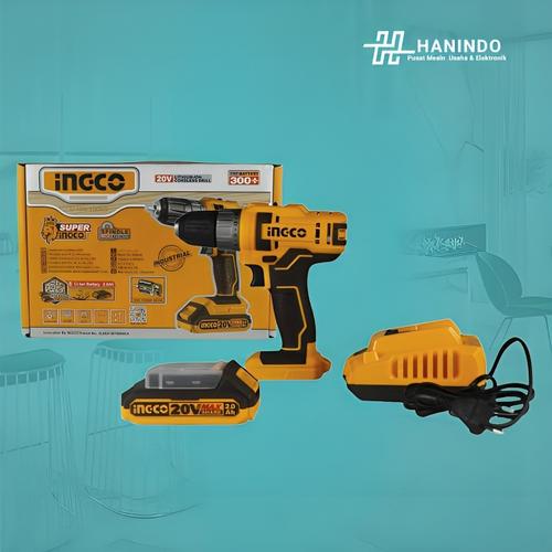 Jual CDLI200518 Mesin Cordless Drill Bor Besi Kayu Baterai 10mm 20V ...