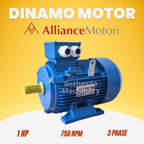 Jual Dinamo Motor Alliance 1HP 0.75KW Dinamo Motor 1 HP Dinamo 1HP 750 ...