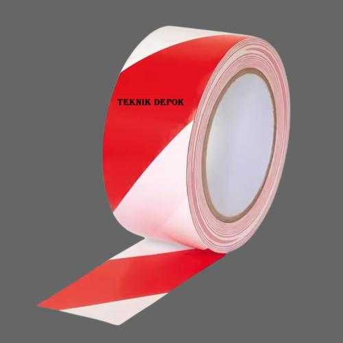 Jual Police Line Merah Putih 3 inch x 300 meter Garis Pembatas Polisi ...