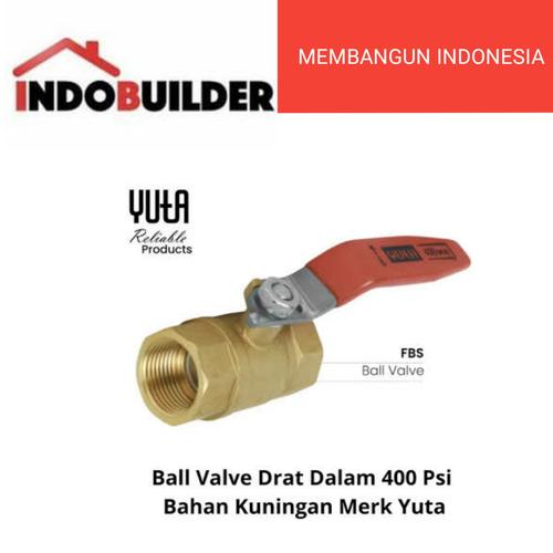 Jual YUTA BALL VALVE KUNINGAN 1 1/4 INCH X 400 PSI - Kab. Tangerang ...