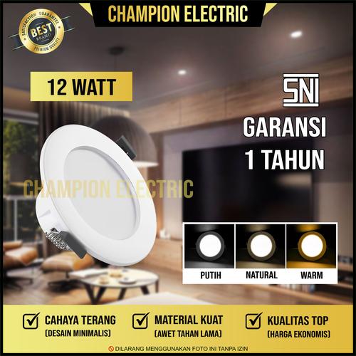 Jual Lampu Downlight LED Panel Bulat Inbow 12W 12 Watt Kuning ...