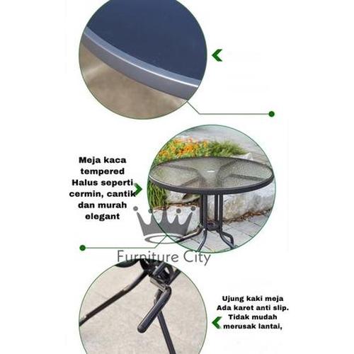 Jual Meja Teras Meja Taman Meja Outdoor Meja Besi Meja Balkon Meja Kaca ...