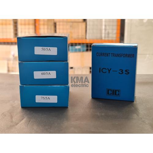 Jual current transformer type ICY-3S CIC 50/5A, 60/5A, 75/5A, 100/5A ...
