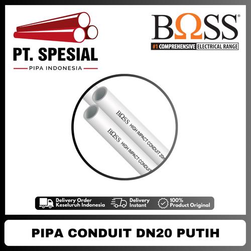 Jual Pipa Conduit Boss 20MM Hitam Putih Pipa Listrik 50btg - Jakarta ...