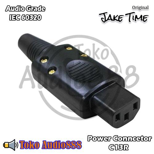 Jual JAKETIME Audio Grade IEC 60320 C13R Power Conncetor Gold Plated ...