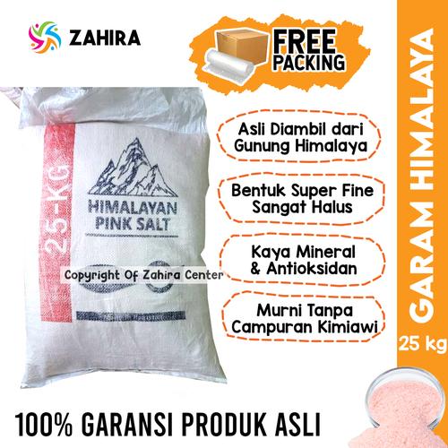 Jual GARAM HIMALAYA 25KG Kemasan Sak Karung Premium Pink Istimewa Organik Natural Halus Untuk ...