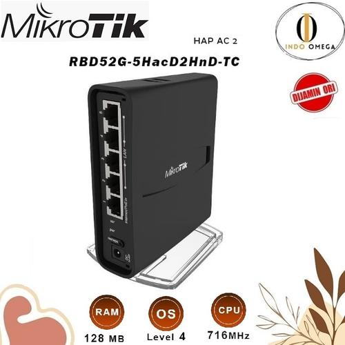 Jual Mikrotik RBD52G-5HacD2HnD-TC hAP-AC2 Wireless Router Indoor RBD52G ...
