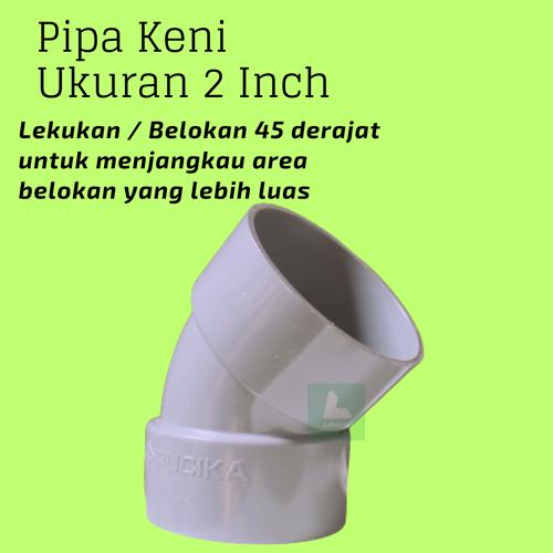 Jual Sambungan Pipa Keni Ukuran 2 Inch Knee Fiting Bengkok 45 Derajat ...