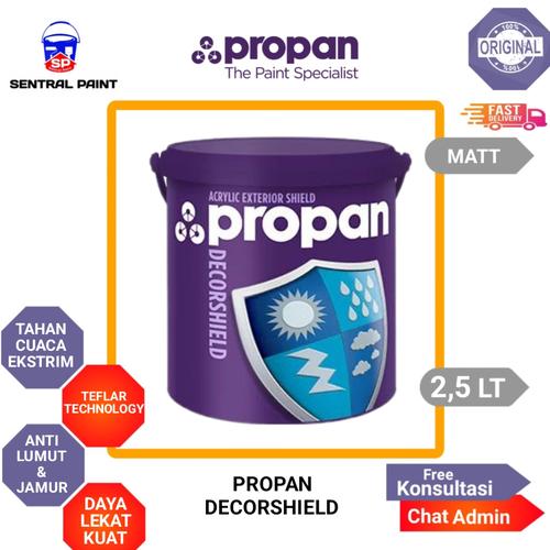 Jual PROPAN DECORSHIELD CAT TEMBOK EXTERIOR 2,5LITER TINTING - Monarch ...
