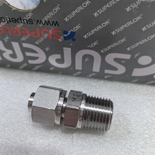 Jual Male Adapter 1/2" Tube x 1/2" MNPT SS316 Superlok SMA-8-8N Swaging Nut - Kota Batam ...