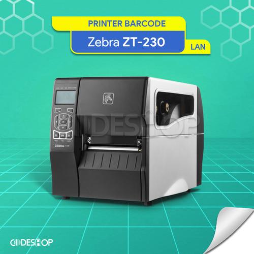 Jual Barcode Thermal Printer Zebra ZT-230 USB LAN Cetak Hangtag Label ...