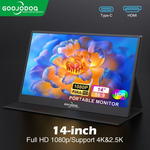 Promo Monitor for Laptop 14 Inch Ultra HD IPS Display with 72% Color ...