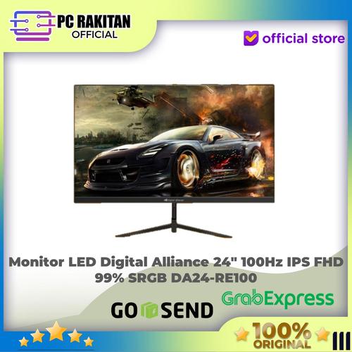 Promo Monitor LED Digital Alliance 24" 100Hz IPS FHD 99% SRGB Cicil 0% ...