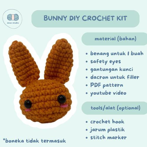 Jual bunny crochet DIY kit amigurumi - Tosca, materials - Jakarta Utara ...