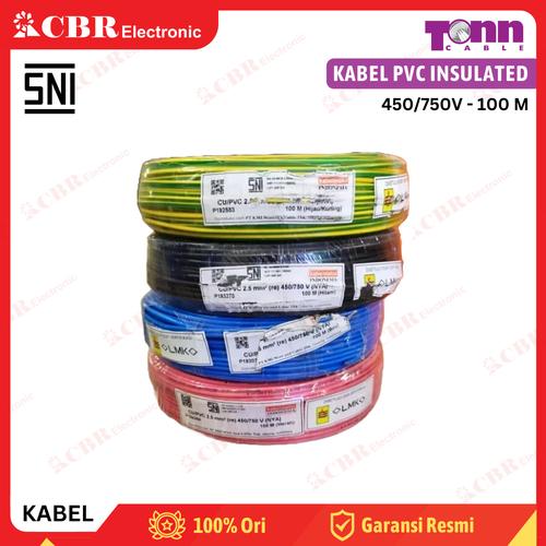 Jual Kabel TONN 100 Meter - Kabel Listrik Kawat SNI - Biru, 1x1.5 mm ...