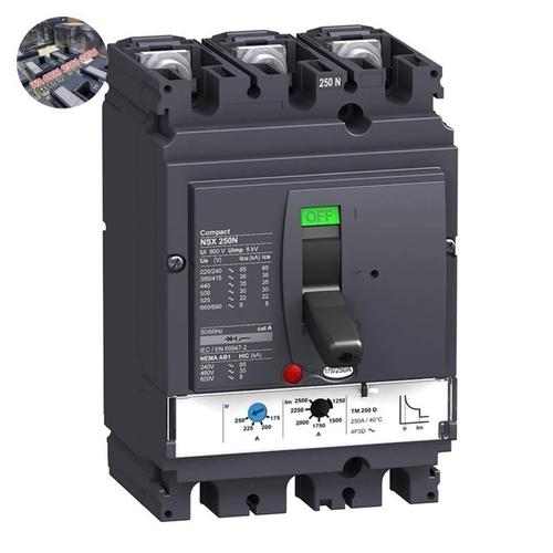 Jual MCCB BREAKER SCHNEIDER NSX100S DC 3P 80A 100KA TM80D NEW ORIGINAL ...