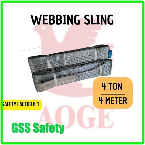 Jual Webbing Sling 4 Ton 2,3,4,5,6,8, 10 Meter Merk AOGE Warna Grey - 2 ...