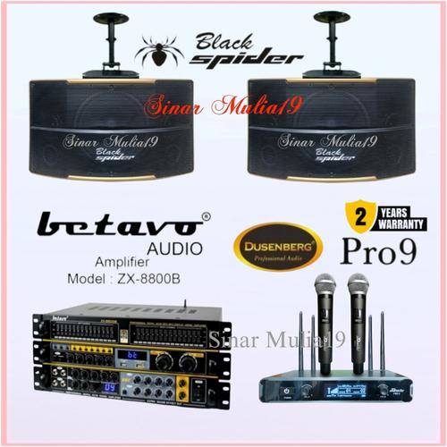 Promo Paket Sound System Karaoke Betavo ZX-8800B Original Speaker 10 ...