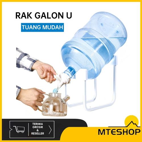Jual MTE Rak Galon Aqua Model U Kran Air Minum | Rack Aqua Set ...