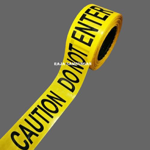 Jual Police Line Do Not Caution Enter 3 inch x 300 meter Garis Pembatas Polisi Tanda dilarang ...