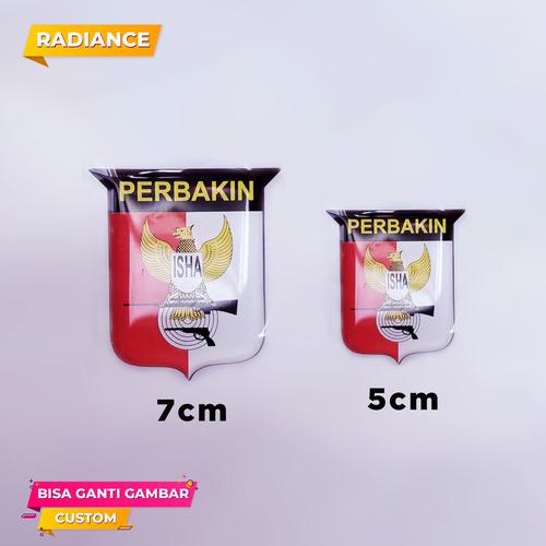 Jual stiker perbakin badge logo sticker resin emblem 3D bisa custom ...