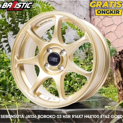 Jual Velg Mobil JDM R16 HSR SEBUNSUTA Pcd 4x100 Vios City Mobilio Jazz ...