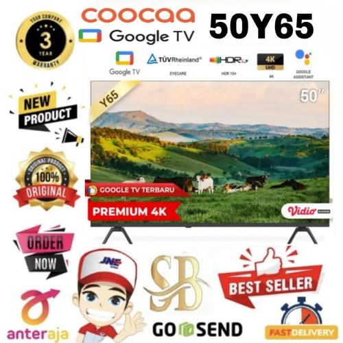 Jual COOCAA 50Y65 LED Smart Google TV - 4K UHD - Dolby Audio - HDR10 ...