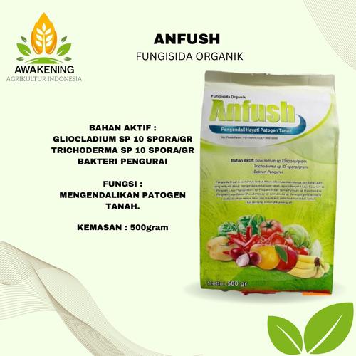 Jual ANFUSH 500GR FUNGISIDA ORGANIK PENGENDALI HAYATI PATOGEN TANAH ...