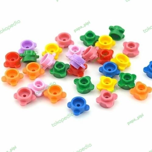 Jual Brick plant flower bunga 1x1 mahkota 4 kelopak - Hijau muda - Kota ...