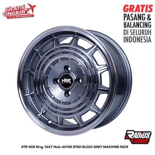 Jual New design velg mobil hsr RTR ring 16 pcd 4x100 untuk jazz brio ...