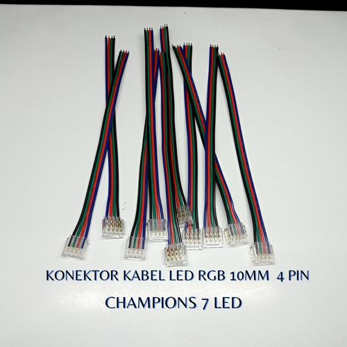 Jual Kabel Konektor LED RGB 4 Pin LED Strip 10mm - Konektor 4 PIN ...